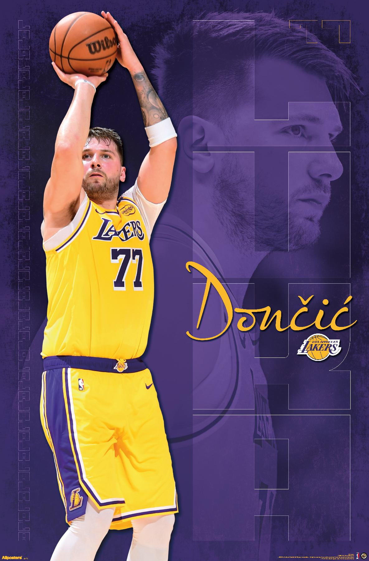 NBA Los Angeles Lakers - Luka Doncic 25 Wall Poster, 22.375" x 34 ...