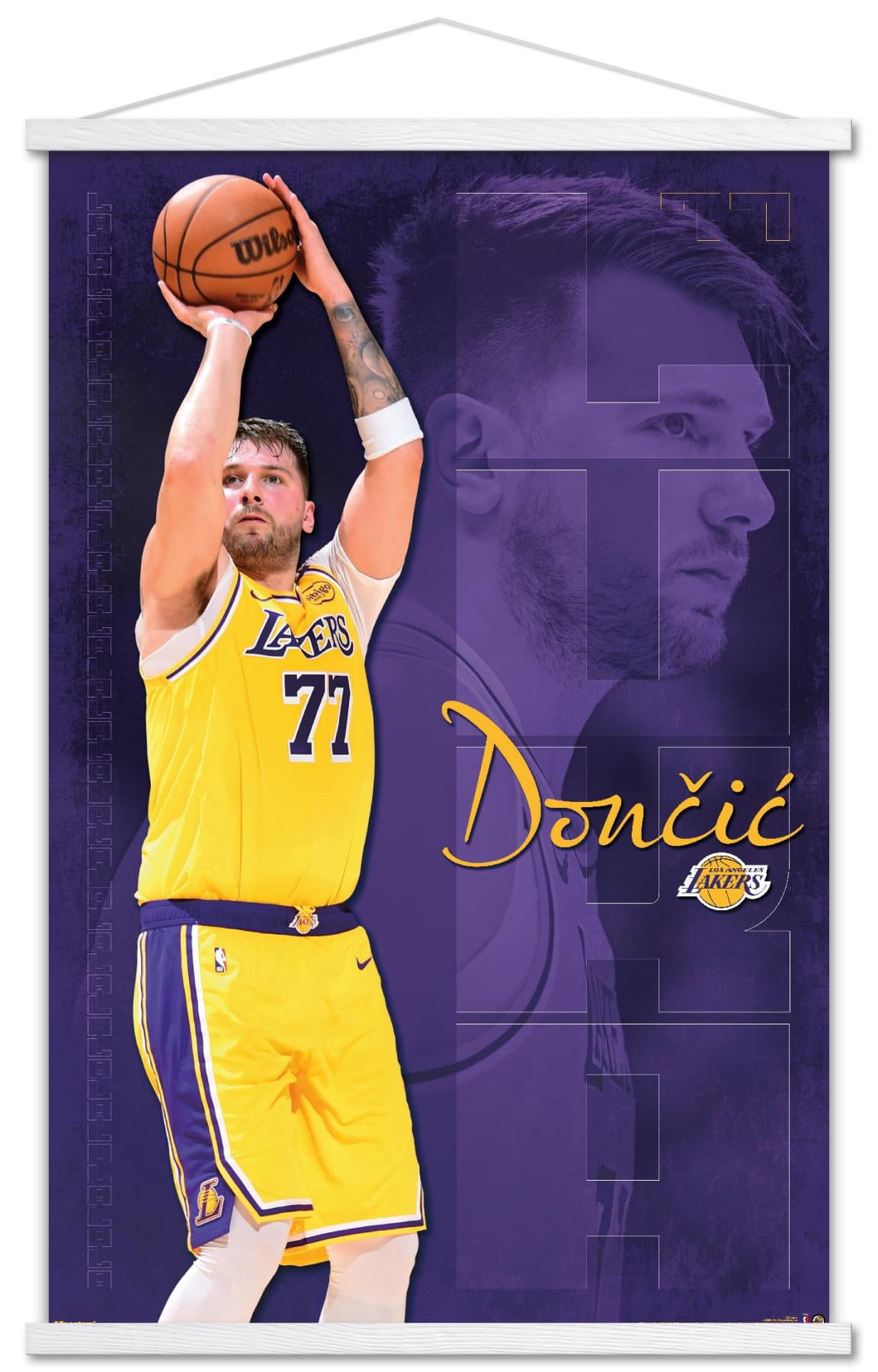NBA Los Angeles Lakers - Luka Doncic 25 Wall Poster with Magnetic Frame ...