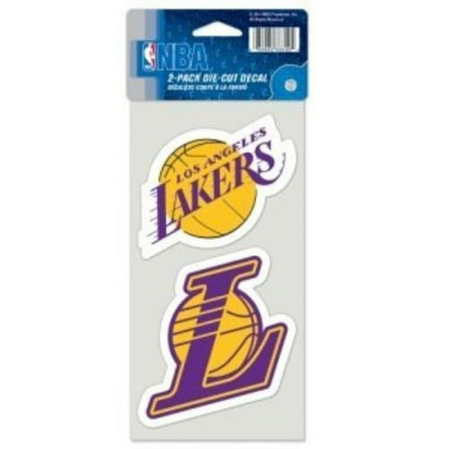 NBA Los Angeles Lakers Perfect Cut Decal (Set of 2), 4" x 4" - Walmart.com