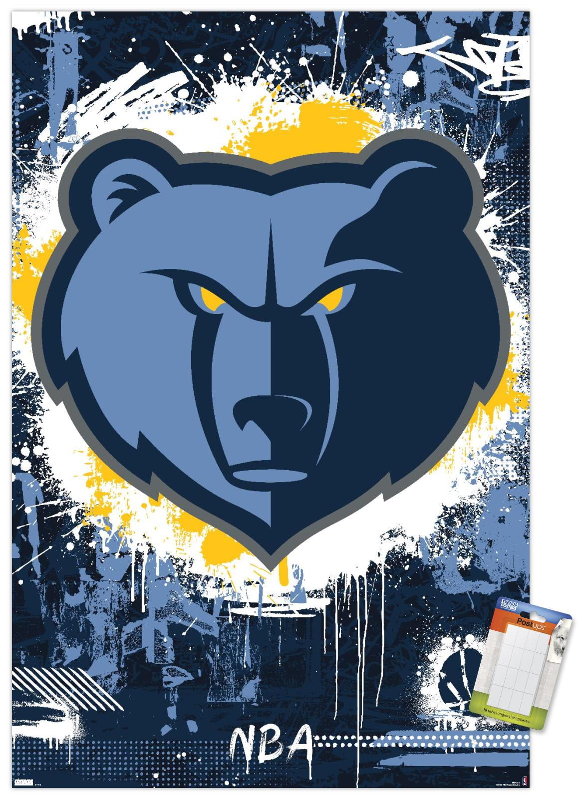 NBA Memphis Grizzlies - Maximalist Logo 23 Wall Poster, 22.375" x 34 ...