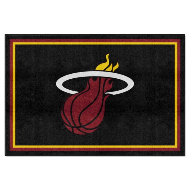 Miami Heat 5x8 Plush Area Rug - Official NBA Merchandise - Walmart.com