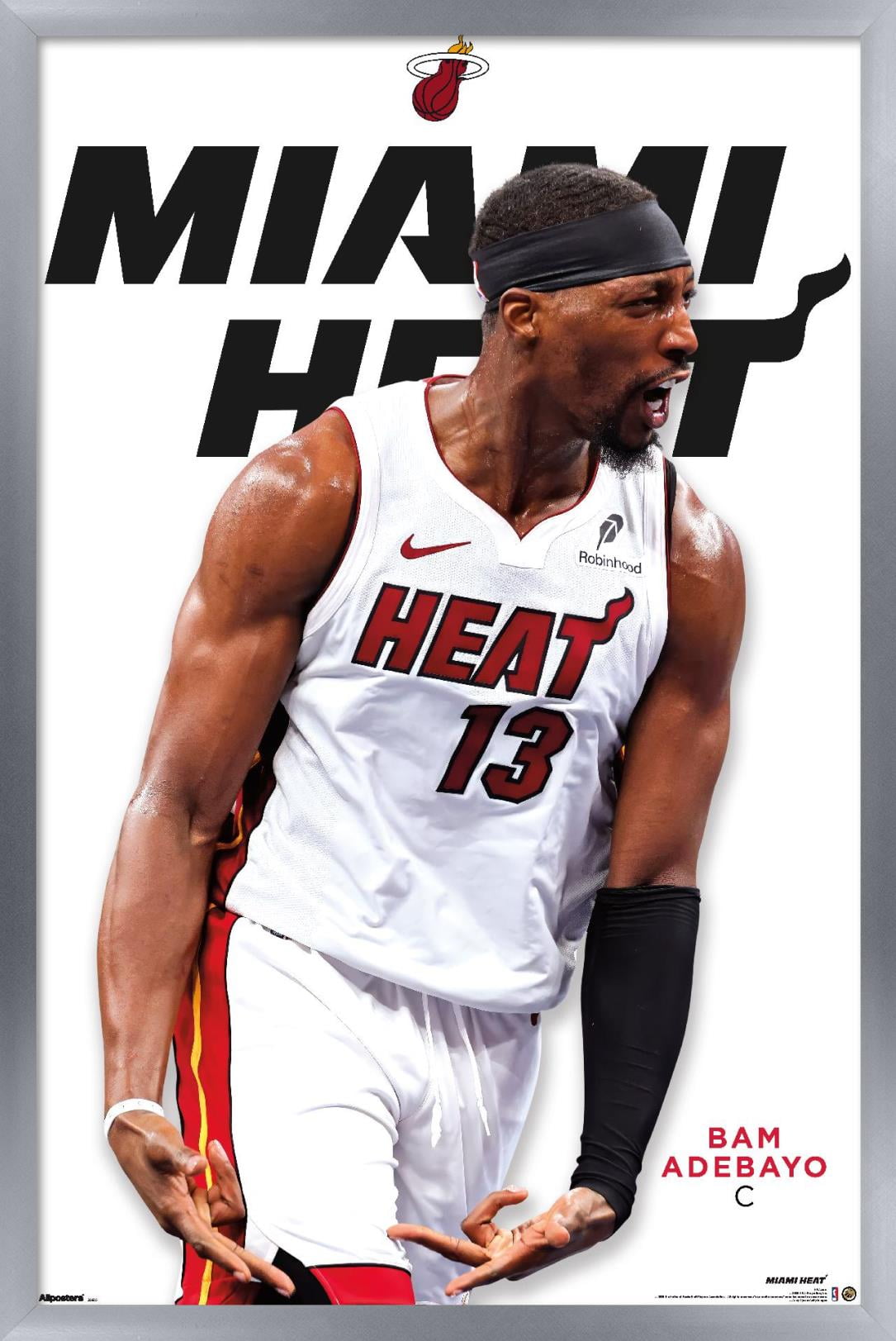 NBA Miami Heat - Bam Adebayo Feature Series 25 Wall Poster, 14.725" x ...