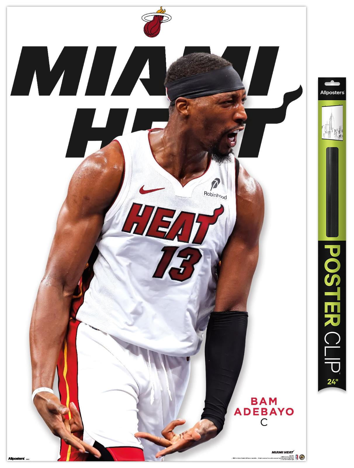 NBA Miami Heat - Bam Adebayo Feature Series 25 Wall Poster, 22.375" x ...