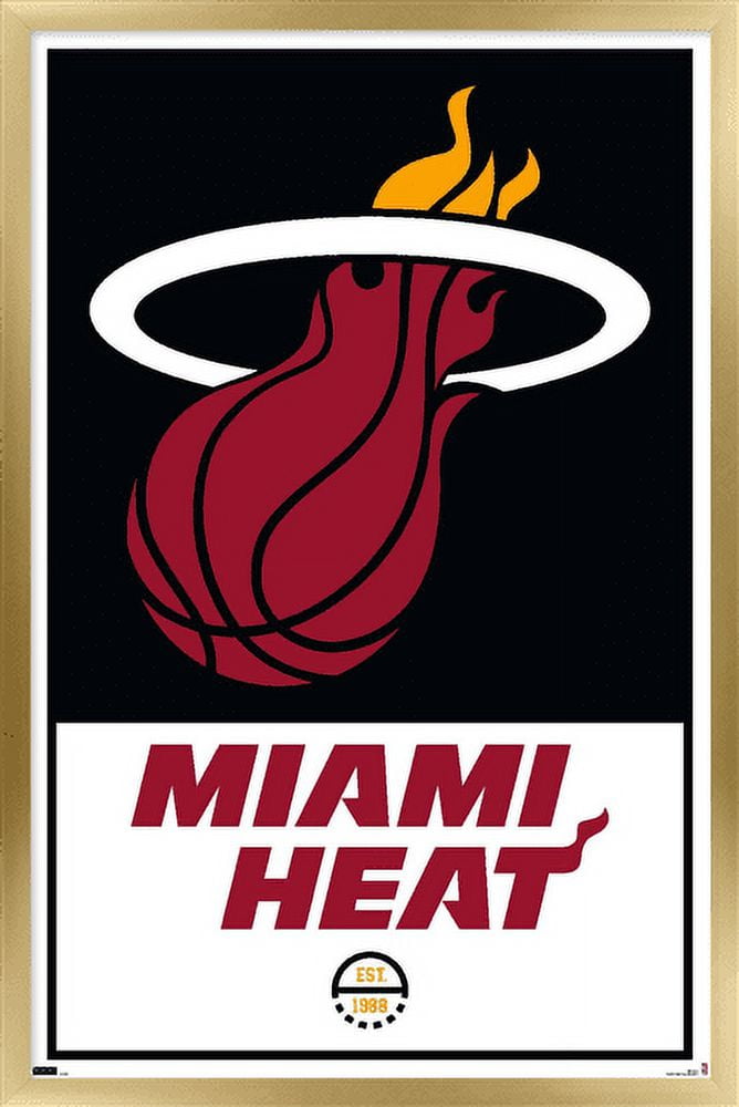 NBA Miami Heat - Logo 21 Wall Poster, 22.375" x 34", Framed - Walmart.com