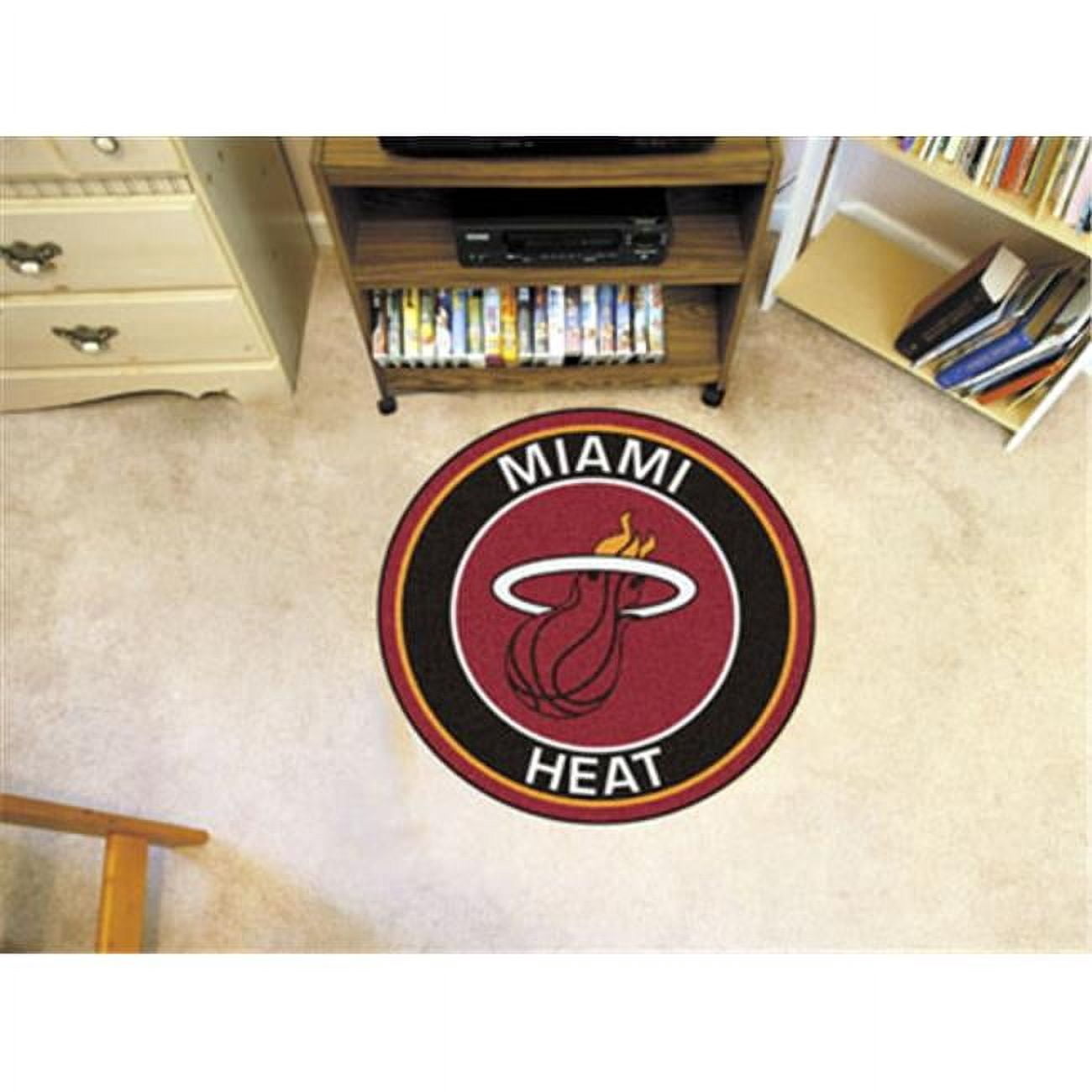 FanMats 27 in. dia. Miami Heat Roundel Mat - Walmart.com