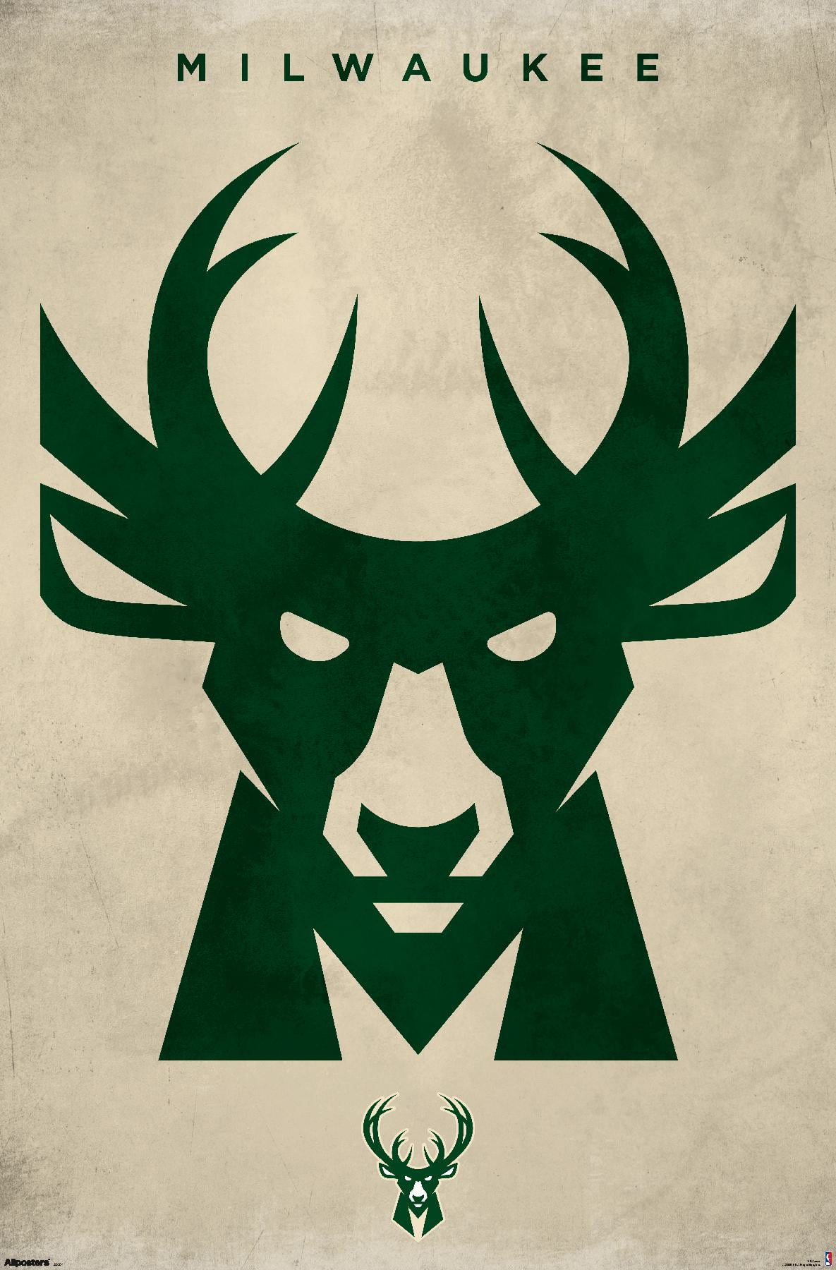 NBA Milwaukee Bucks - Logo 25 Wall Poster, 22.375" x 34" - Walmart.com