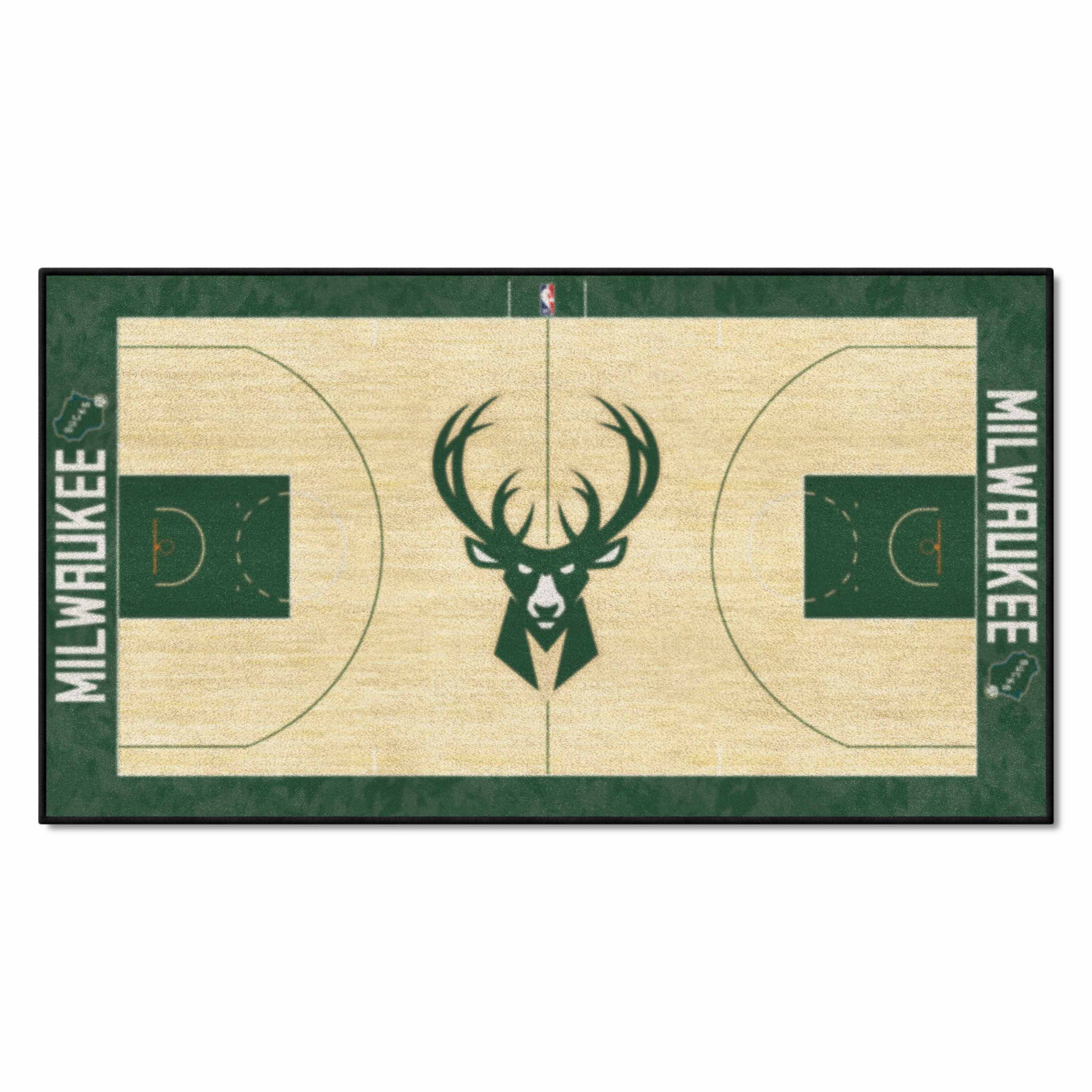 NBA - Milwaukee Bucks NBA Court Runner 24x44 - Walmart.com