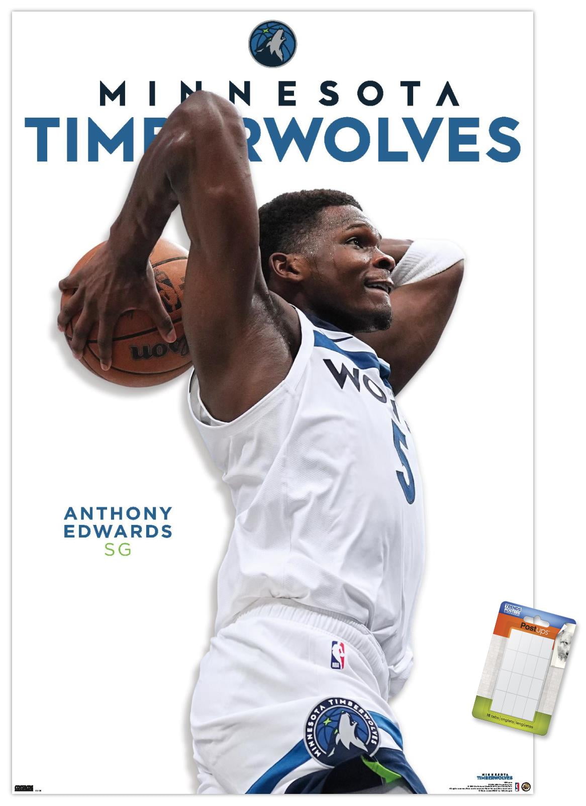 NBA Minnesota Timberwolves - Anthony Edwards Feature Series 24 Wall ...