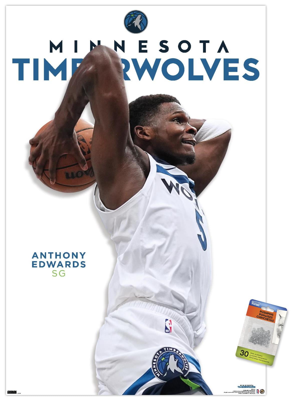 NBA Minnesota Timberwolves - Anthony Edwards Feature Series 24 Wall ...