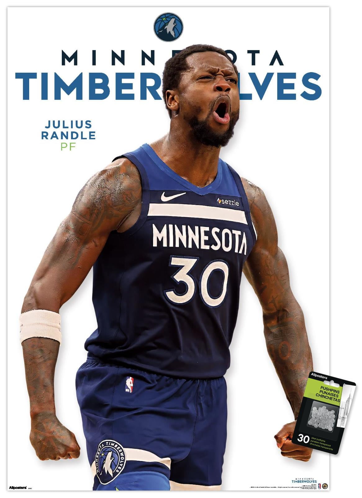 NBA Minnesota Timberwolves - Julius Randle Feature Series 25 Wall ...