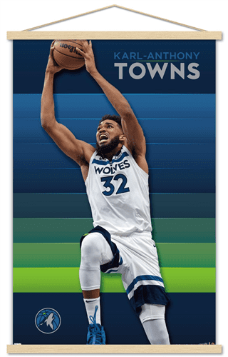 NBA Minnesota Timberwolves - Karl-Anthony Towns 23 Wall Poster with ...