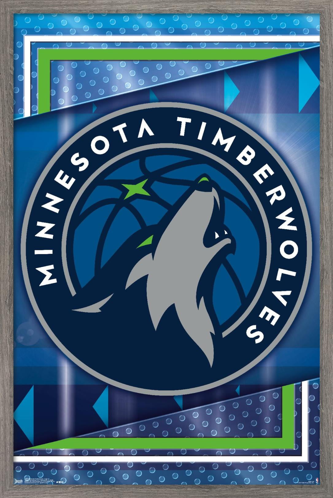 NBA Minnesota Timberwolves - Logo 17 Wall Poster, 14.725" x 22.375 ...