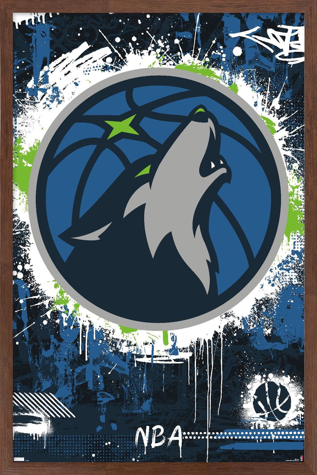 NBA Minnesota Timberwolves - Maximalist Logo 23 Wall Poster, 22.375" x ...