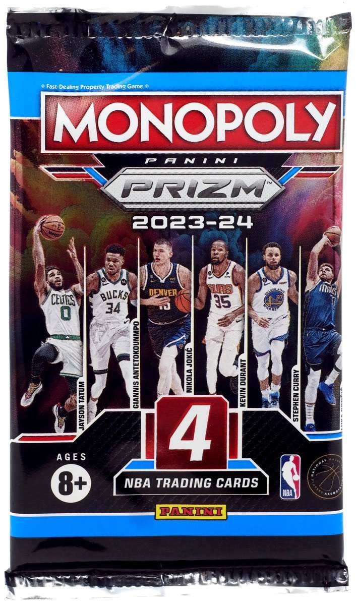 Panini NBA Monopoly 2023-24 Prizm Basketball Trading Cards Booster Pack ...