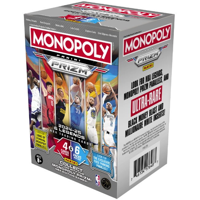NBA Monopoly 2024-25 & Legends Prizm Basketball Trading Card BLASTER ...