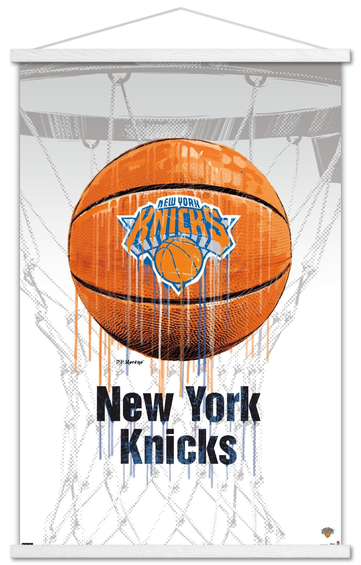 NBA New York Knicks - Drip Basketball 21 Wall Poster with Magnetic ...
