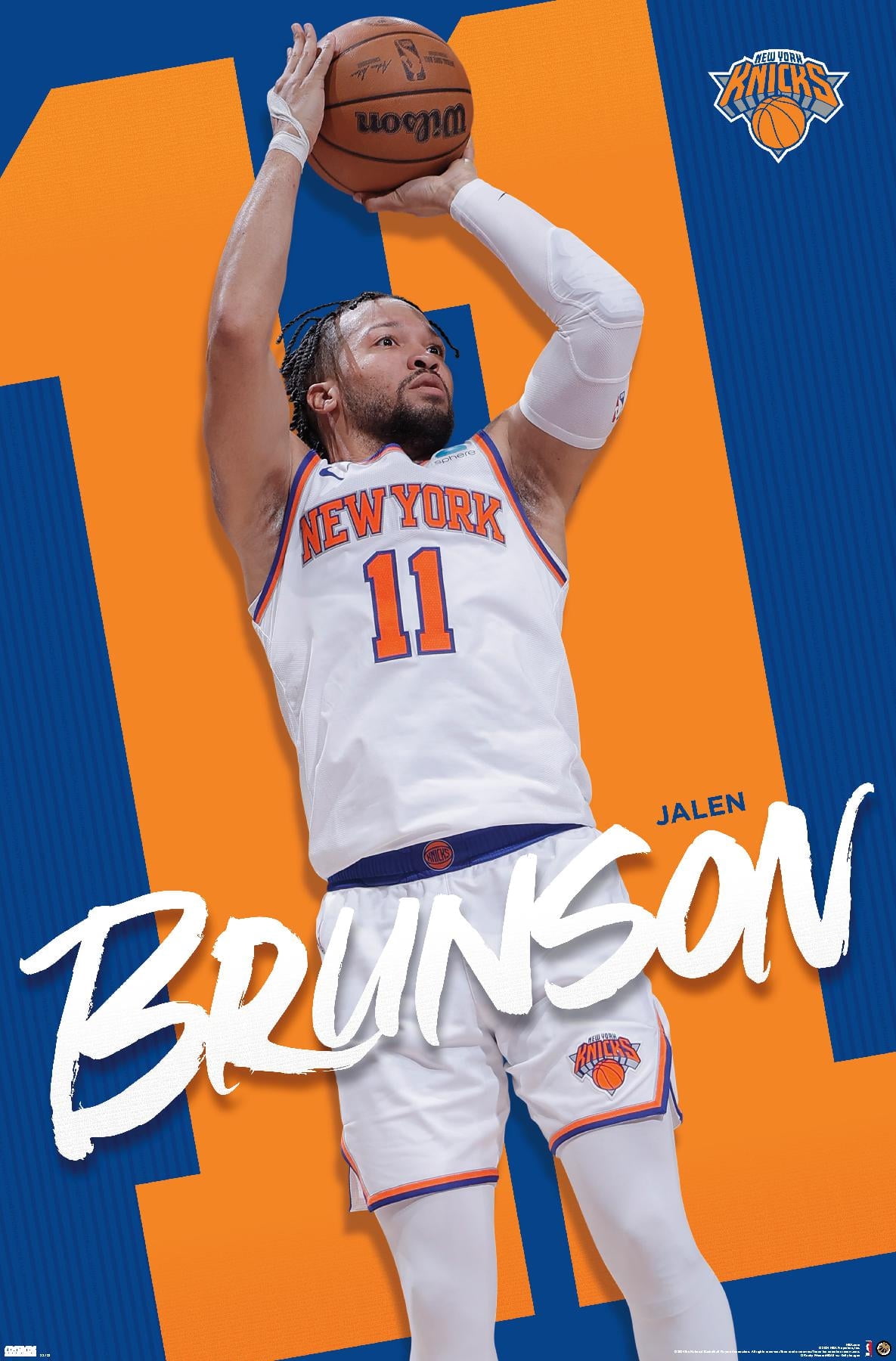 NBA New York Knicks - Jalen Brunson 24 Wall Poster, 22.375" x 34 ...