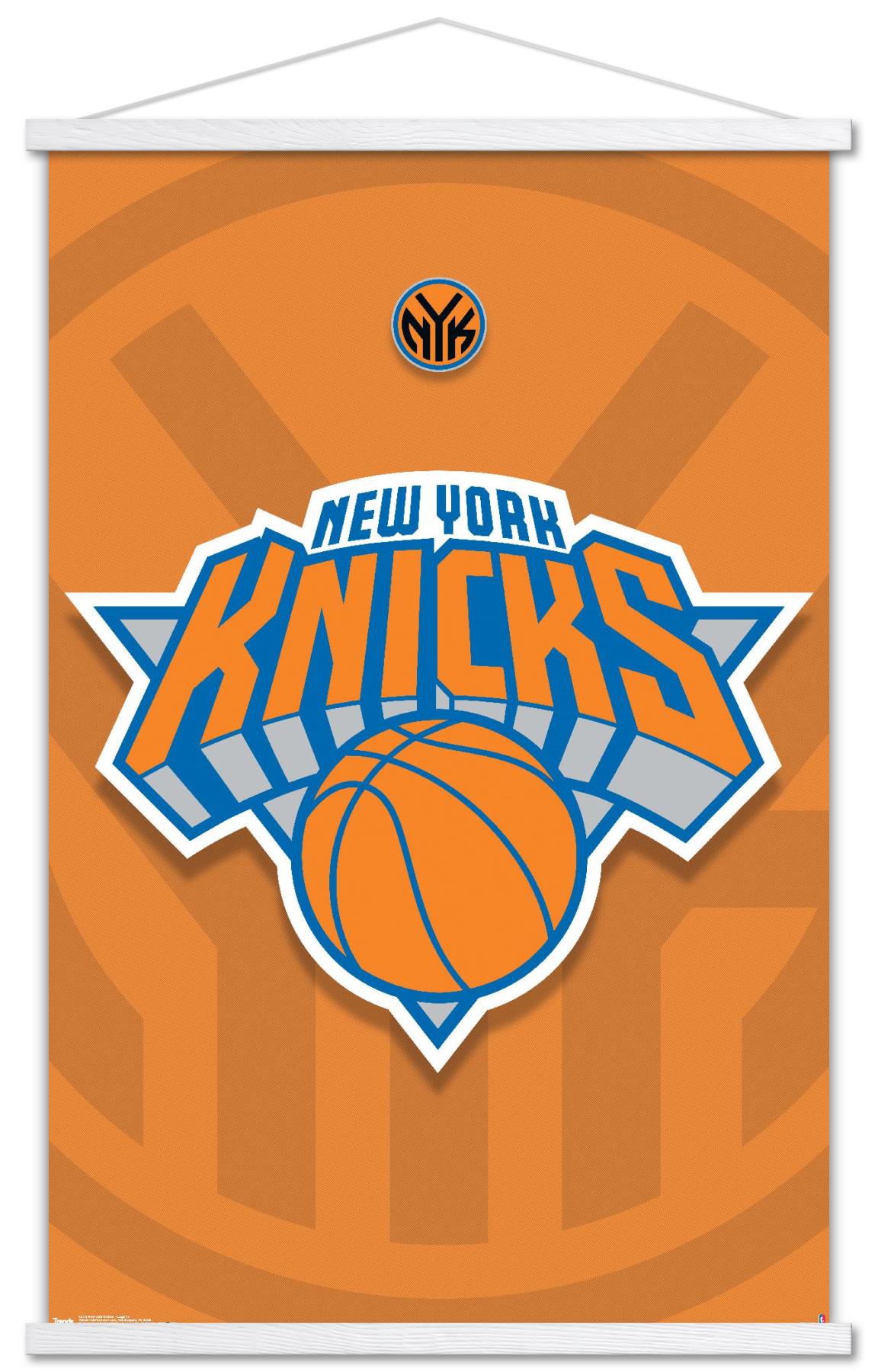 NBA New York Knicks - Logo 14 Wall Poster with Wooden Magnetic Frame ...