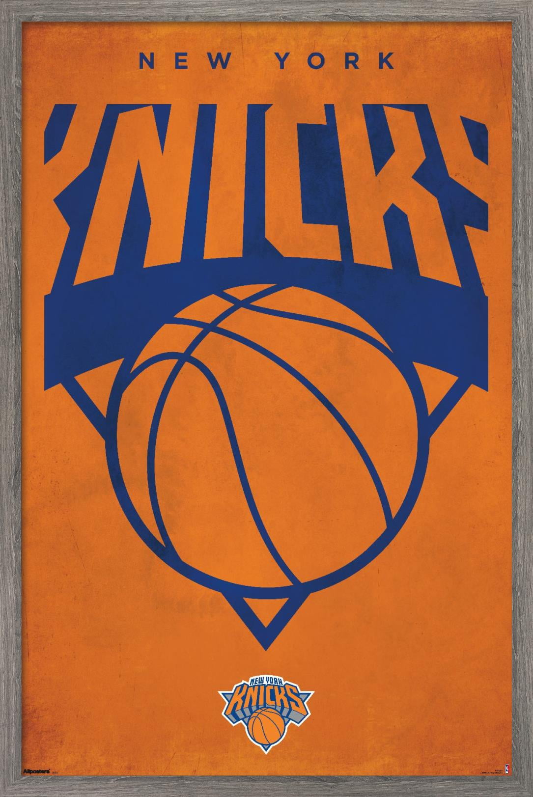 NBA New York Knicks - Logo 25 Wall Poster, 22.375" x 34" Framed ...