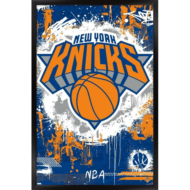 NBA New York Knicks - Maximalist Logo 23 Wall Poster, 22.375" x 34 ...