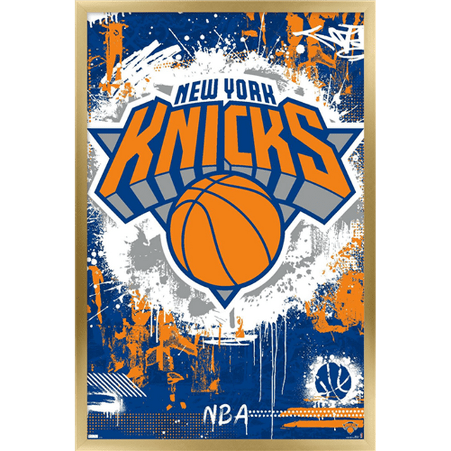 NBA New York Knicks - Maximalist Logo 23 Wall Poster, 22.375" x 34 ...