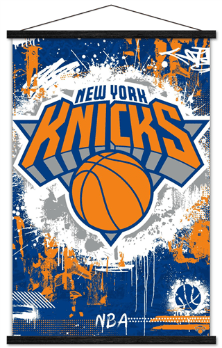 NBA New York Knicks - Maximalist Logo 23 Wall Poster with Magnetic ...