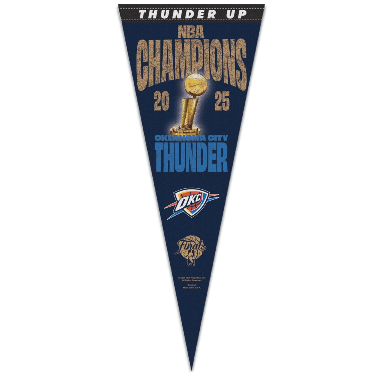 NBA OKC Thunder 2025 Champion 12" x 30" Premium Pennant - Walmart.com