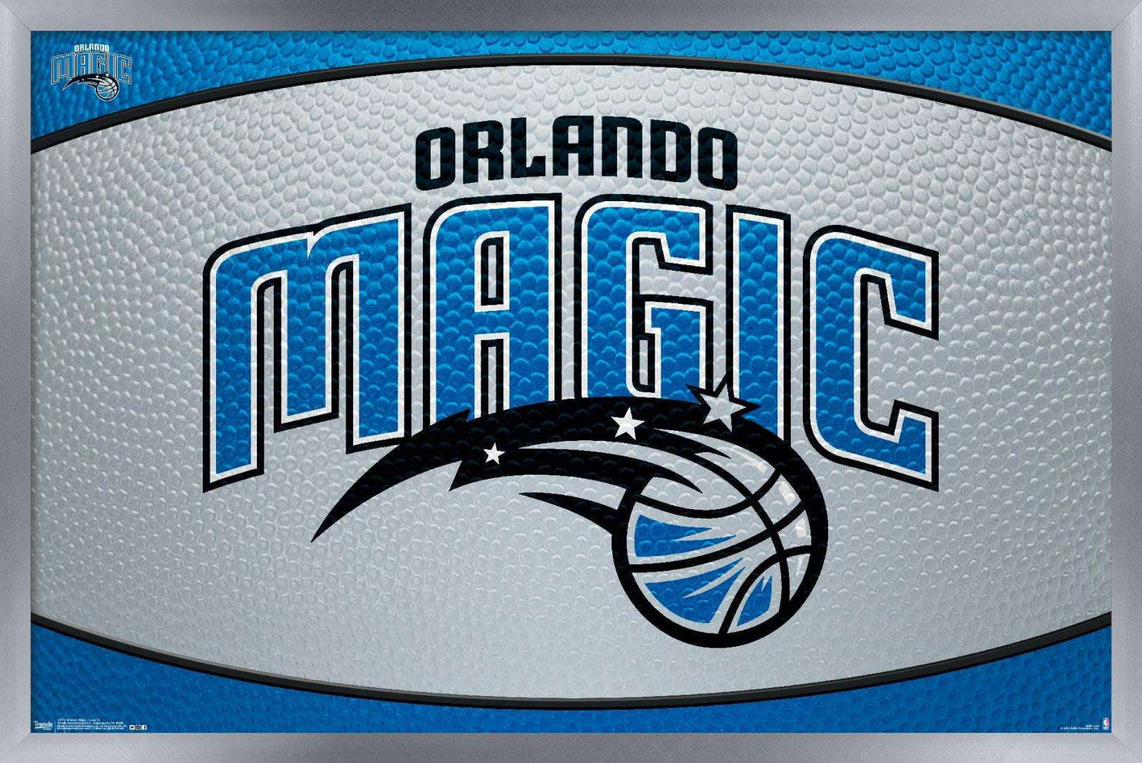 NBA Orlando Magic - Logo 14 Wall Poster, 14.725" x 22.375", Framed ...