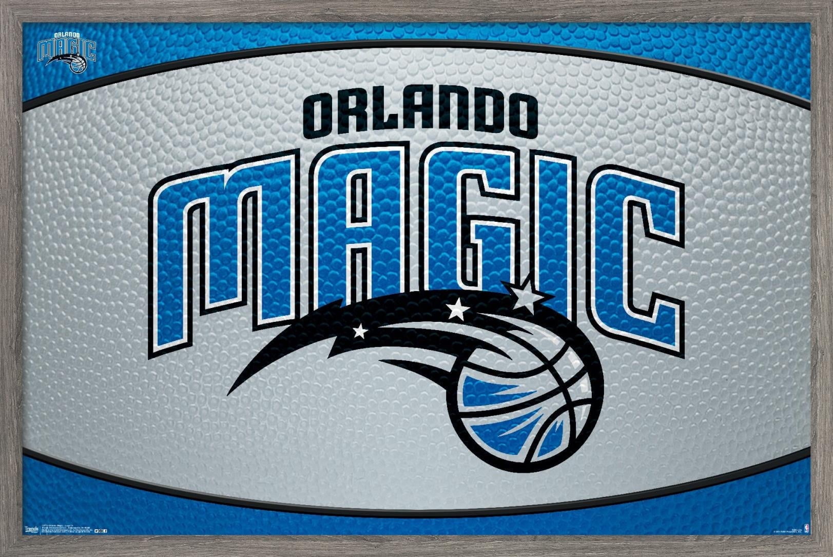 NBA Orlando Magic - Logo 14 Wall Poster, 14.725" x 22.375", Framed ...