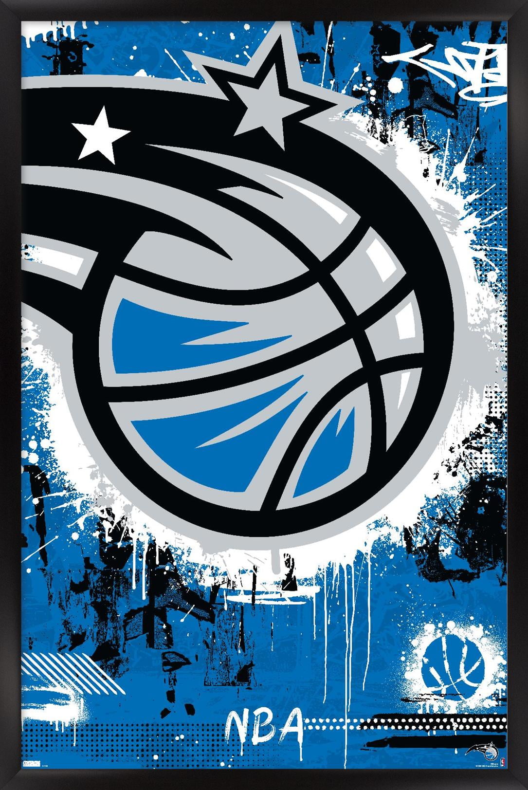 NBA Orlando Magic - Maximalist Logo 23 Wall Poster, 22.375" x 34 ...