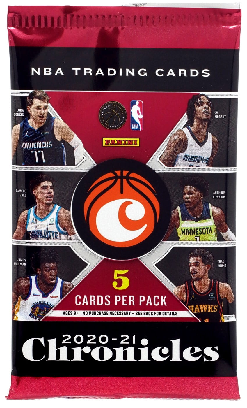 NBA Panini 2020-21 Chronicles Basketball Trading Card BLASTER Pack (5 ...