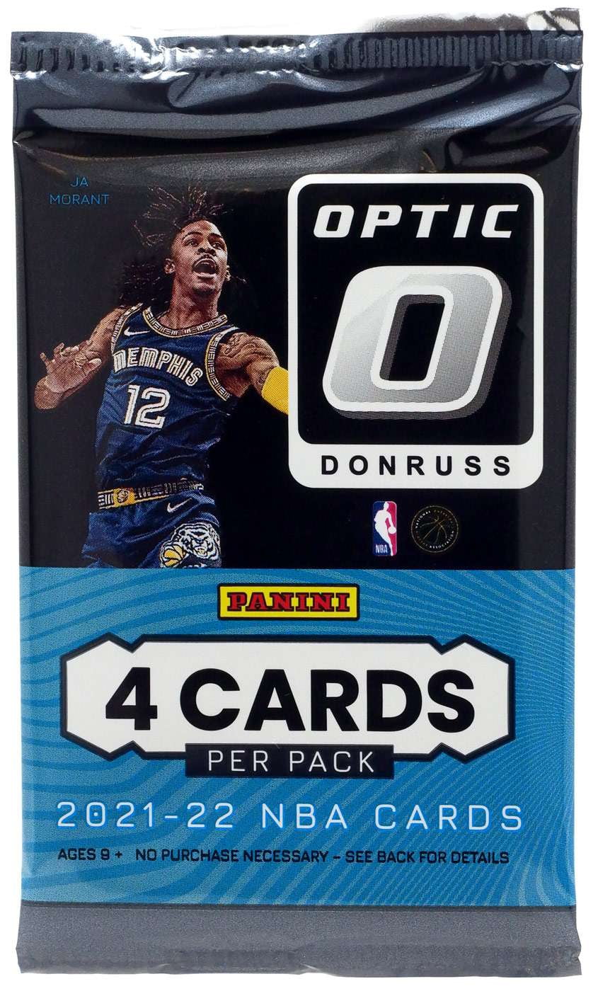 NBA Panini 2021-22 Donruss Optic Basketball Trading Card RETAIL Pack (4 ...