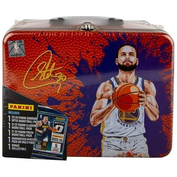NBA Panini Stephen Curry Trading Card COLLECTOR LUNCH Tin - Walmart.com
