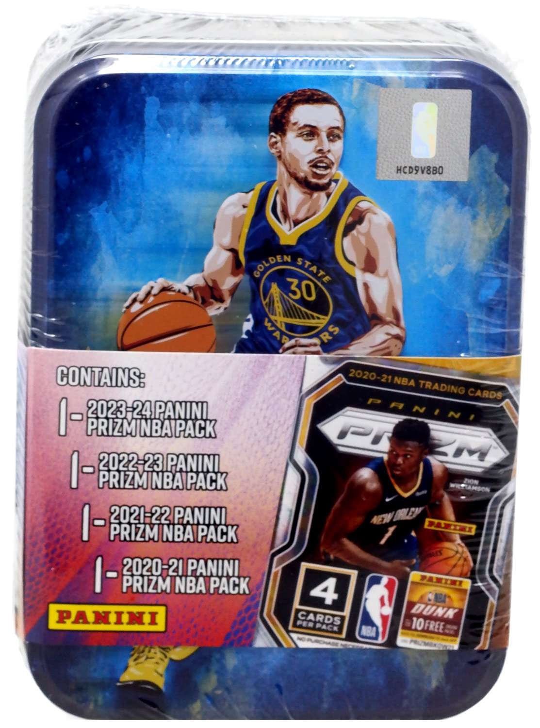 NBA Panini Stephen Curry Trading Card COLLECTOR Tin (4 Packs) - Walmart.com