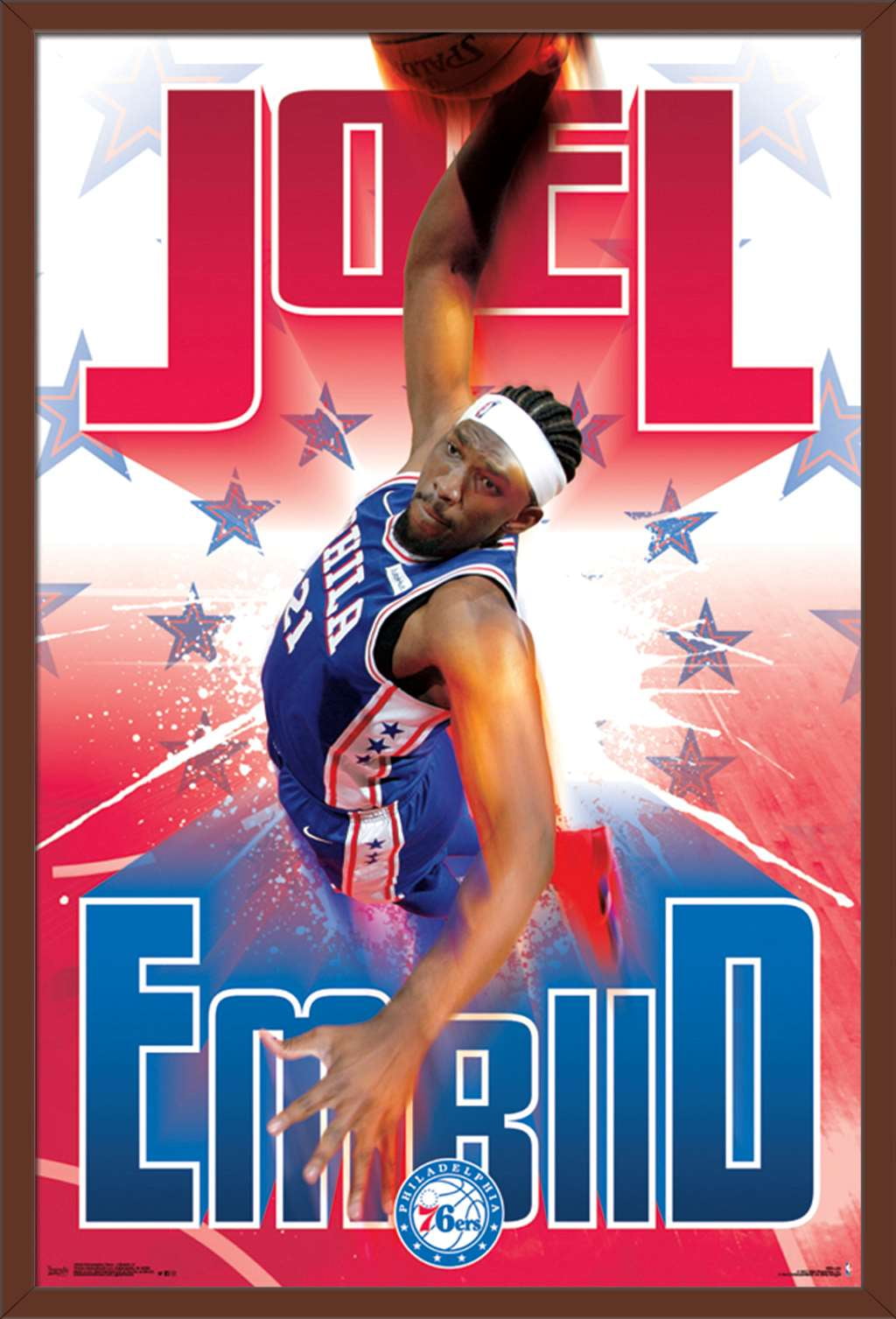 NBA Philadelphia 76ers - Joel EmbIId 17 Wall Poster, 22.375" x 34 ...