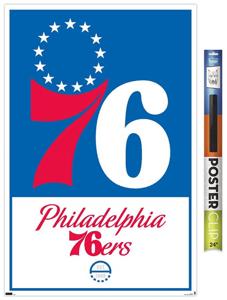 NBA Philadelphia 76ers - Logo 21 Wall Poster, 22.375" x 34" - Walmart.com