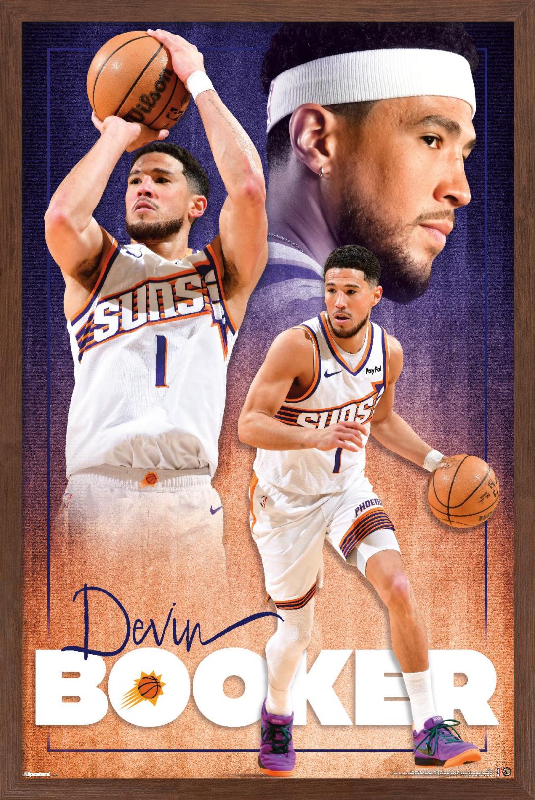 NBA Phoenix Suns - Devin Booker 25 Wall Poster, 14.725" x 22.375 ...