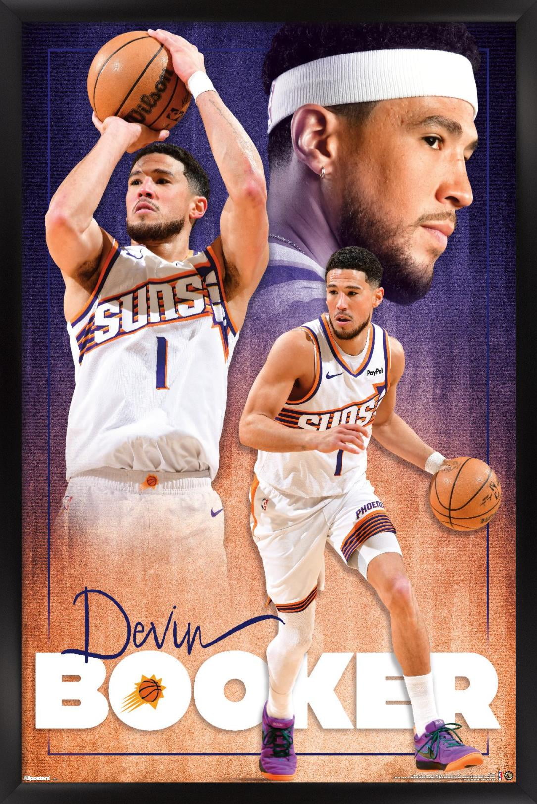 NBA Phoenix Suns - Devin Booker 25 Wall Poster, 14.725" x 22.375 ...