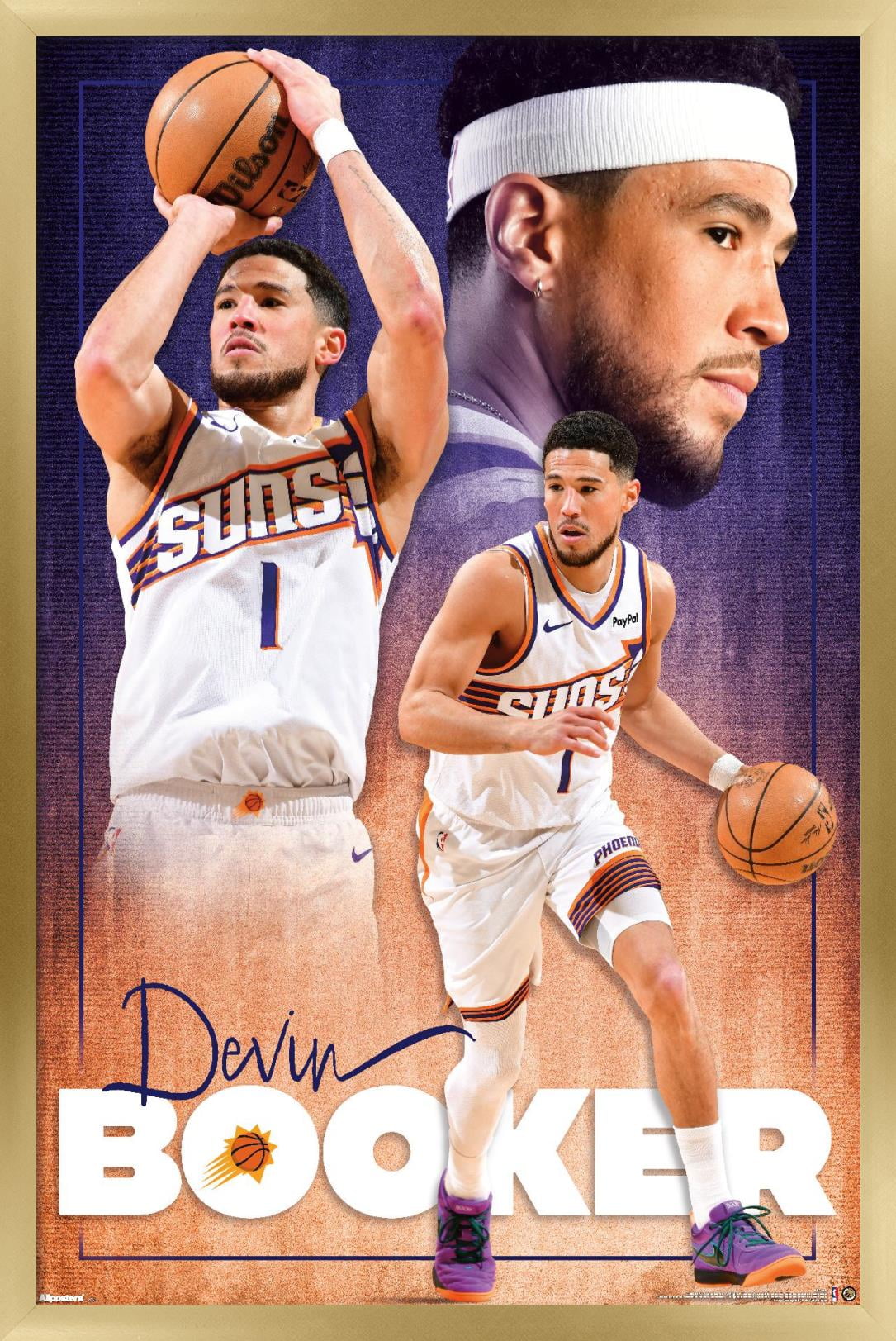 NBA Phoenix Suns - Devin Booker 25 Wall Poster, 14.725" x 22.375 ...