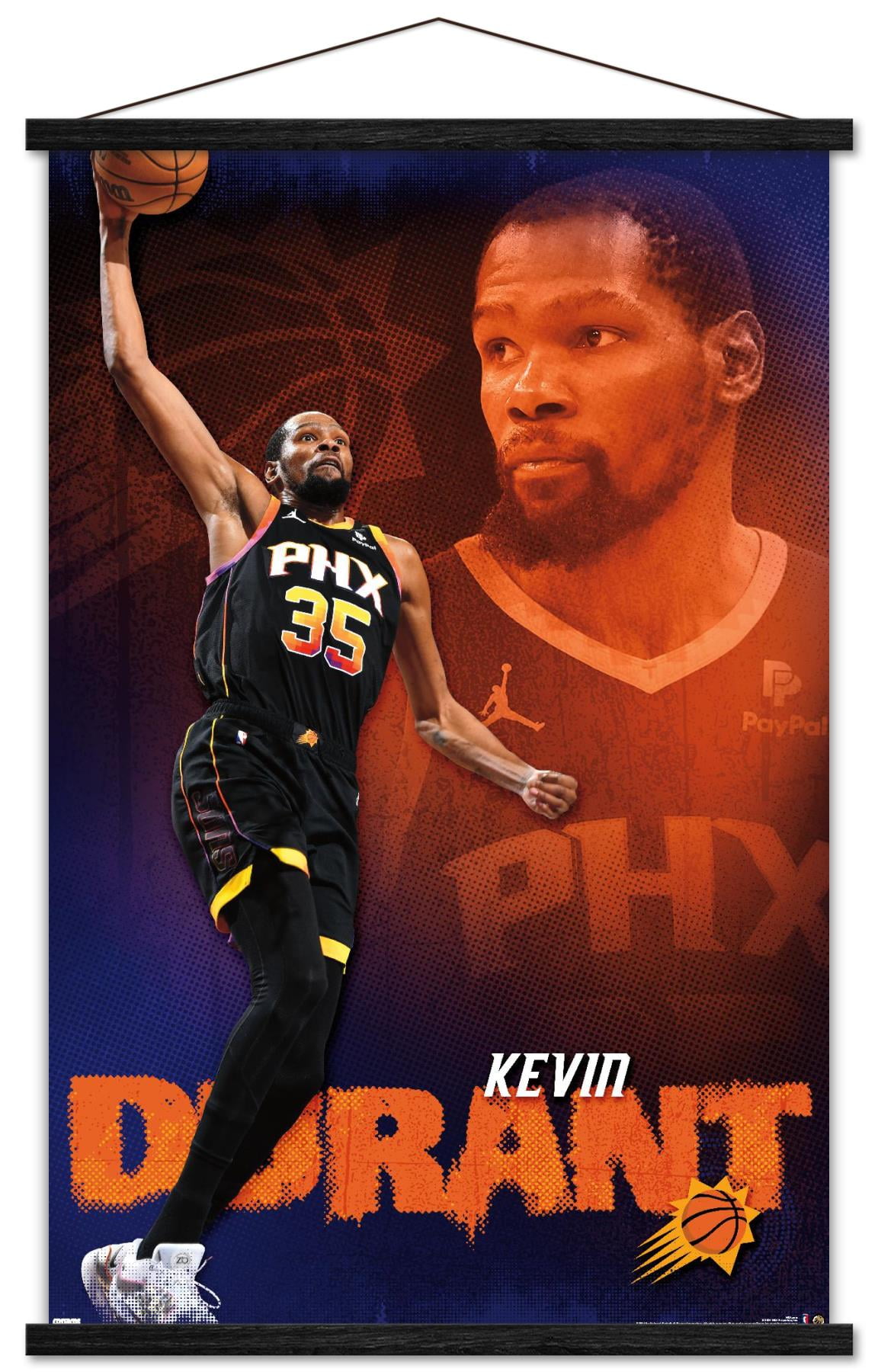 NBA Phoenix Suns - Kevin Durant 24 Wall Poster with Magnetic Frame, 22. ...