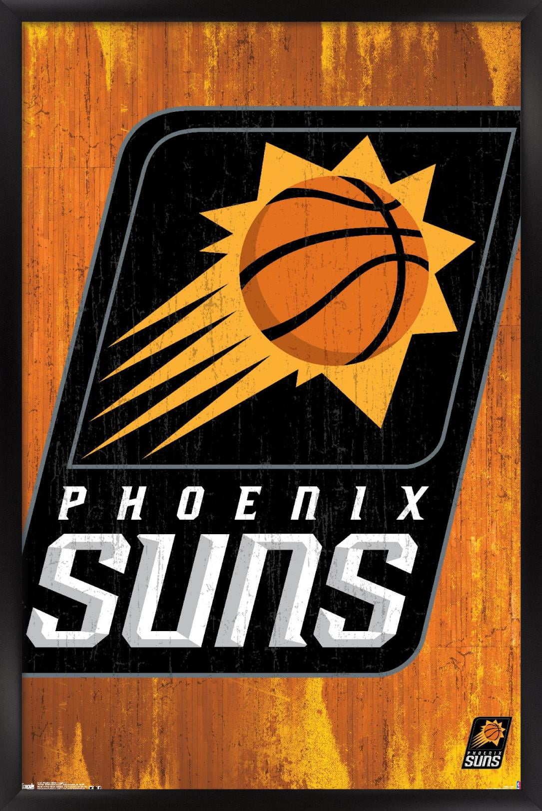 NBA Phoenix Suns - Logo 13 Wall Poster, 14.725" x 22.375", Framed ...