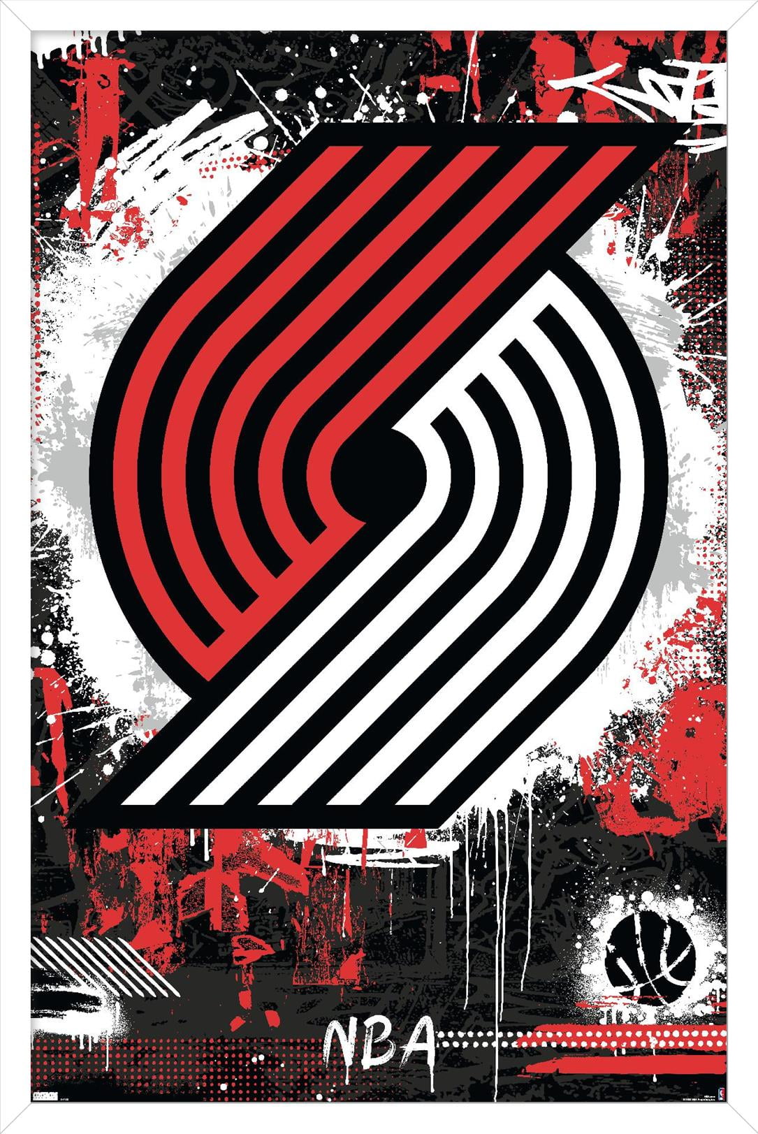 NBA Portland Trail Blazers - Maximalist Logo 23 Wall Poster, 22.375" x ...