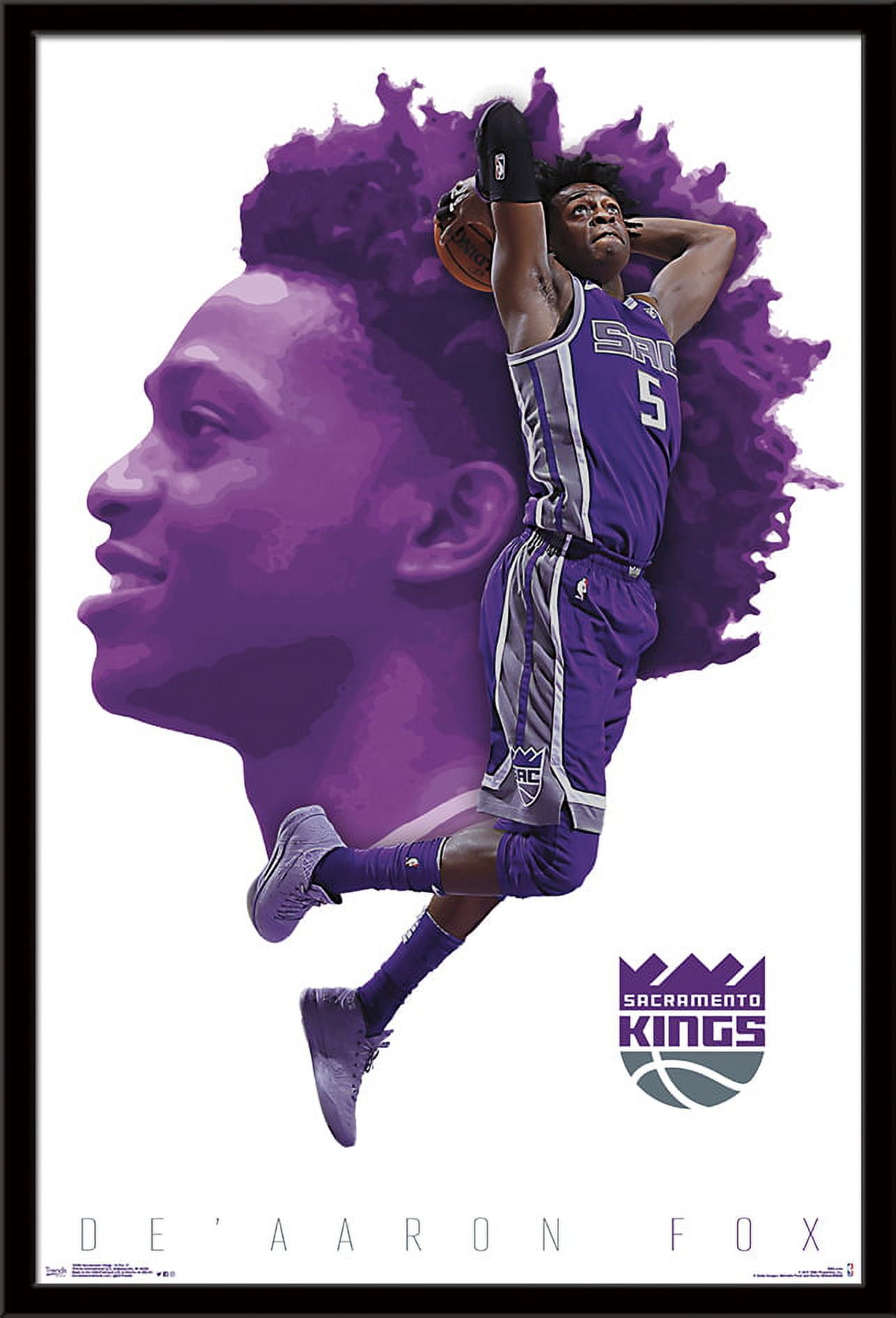 NBA Sacramento Kings - De'Aaron Fox 17 Wall Poster, 22.375" x 34 ...