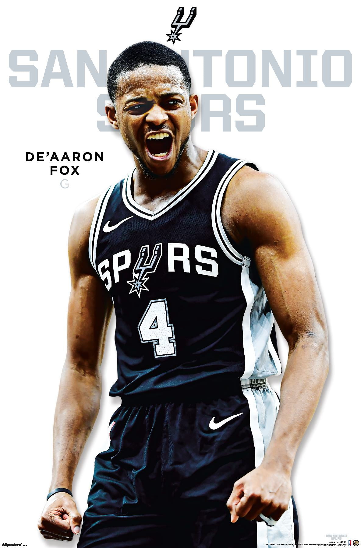 NBA San Antonio Spurs - De'Aaron Fox Feature Series 25 Wall Poster, 22. ...