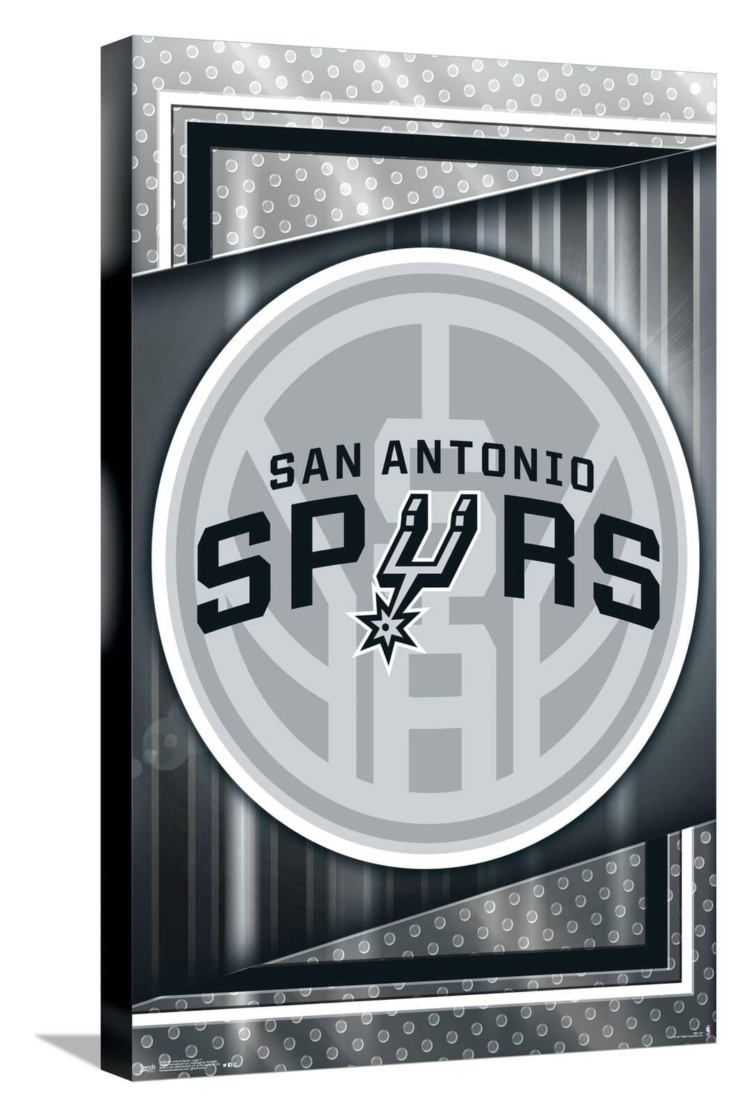 NBA San Antonio Spurs - Logo 17 Canvas Wall Poster, 14.725" x 22.375 ...