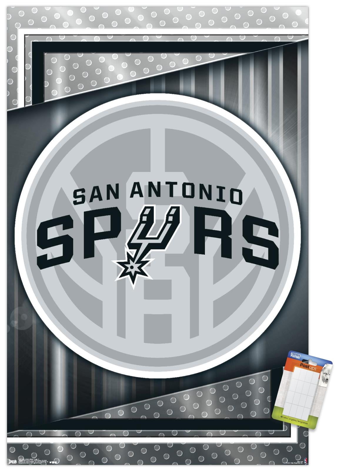 NBA San Antonio Spurs - Logo 17 Wall Poster, 14.725" x 22.375 ...
