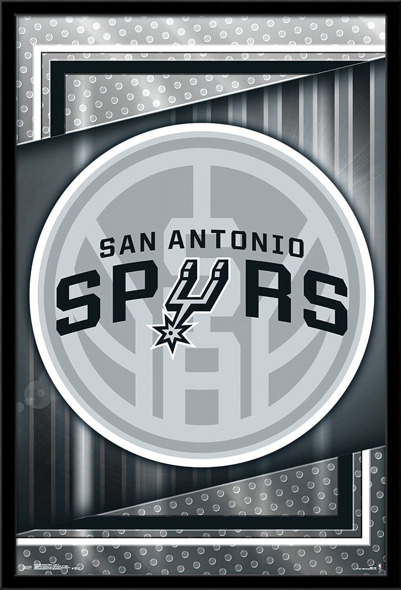 NBA San Antonio Spurs - Logo 17 Wall Poster, 22.375" x 34", Framed ...