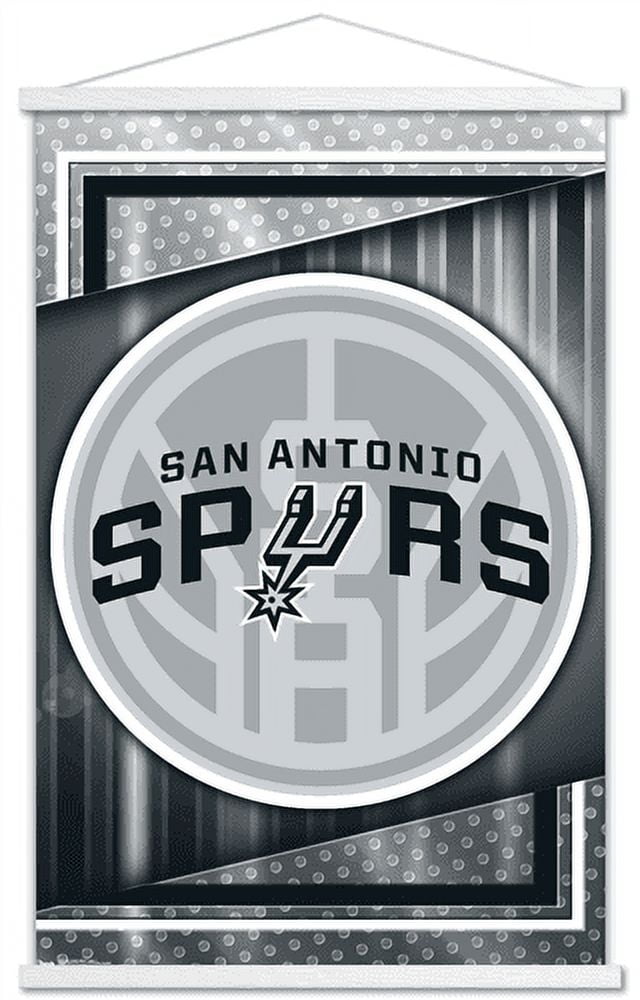 NBA San Antonio Spurs - Logo 17 Wall Poster with Wooden Magnetic Frame ...