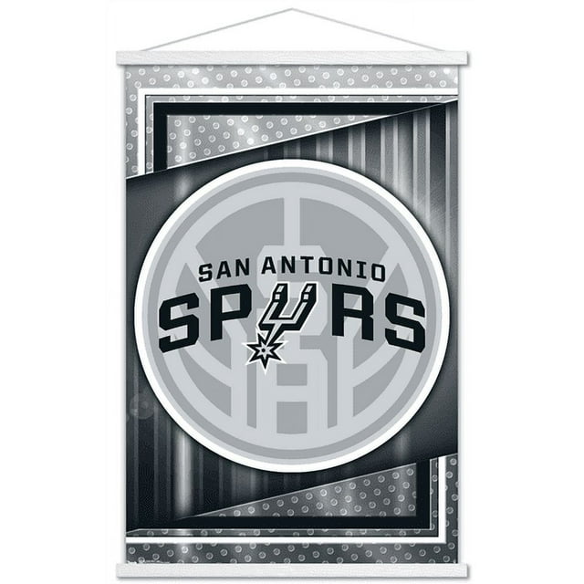 NBA San Antonio Spurs - Logo 17 Wall Poster with Wooden Magnetic Frame ...