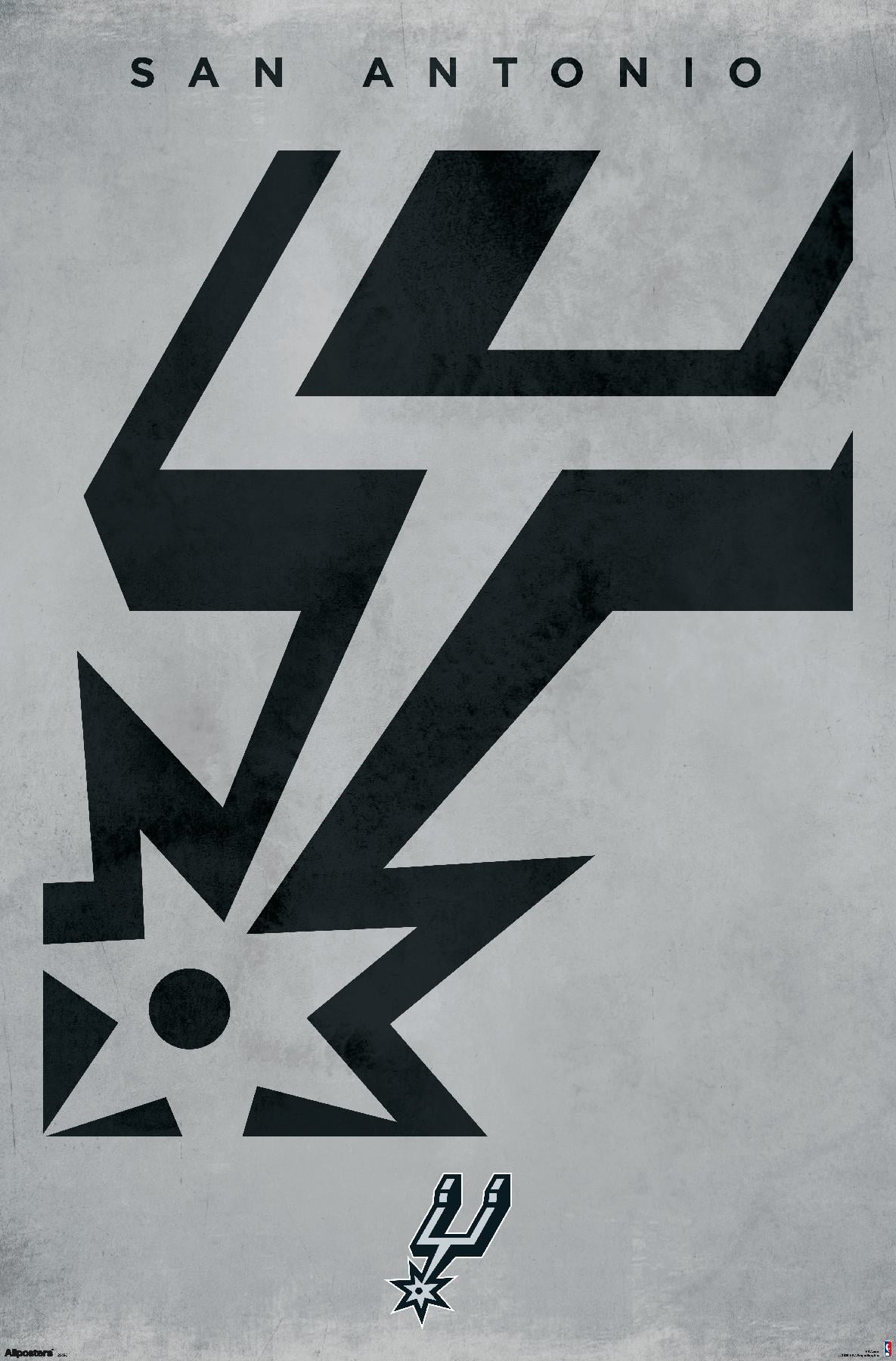 NBA San Antonio Spurs - Logo 25 Wall Poster, 22.375" x 34" - Walmart.com